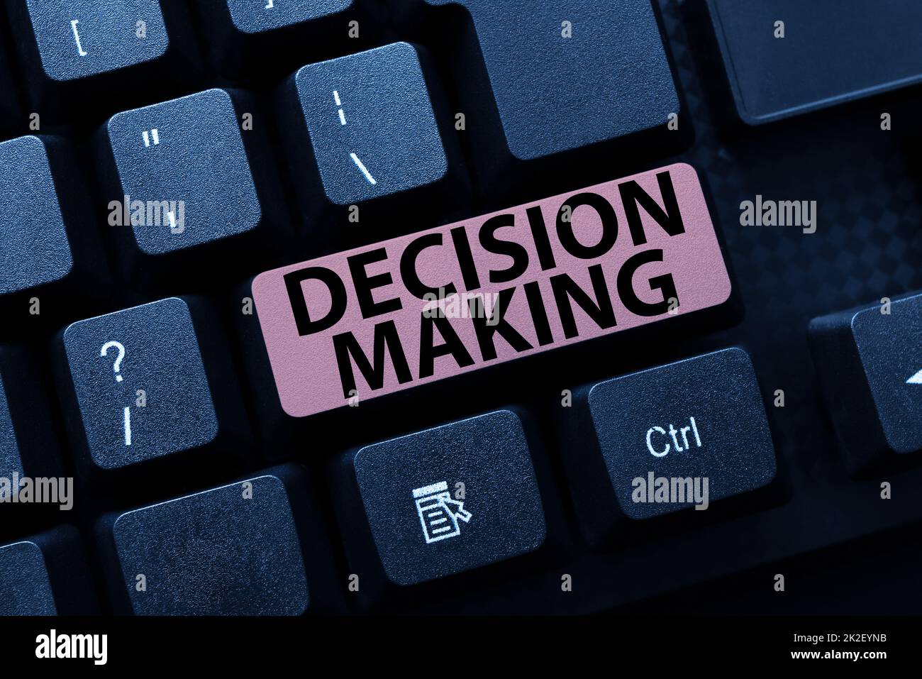 Conceptual caption Decision Making. Business showcase to choose the ...