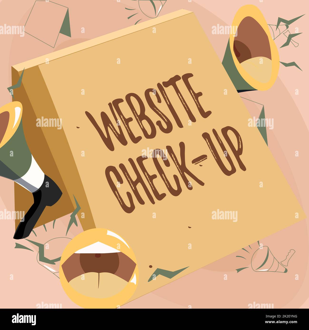 Writing displaying text Website Check Up. Business showcase Website ...