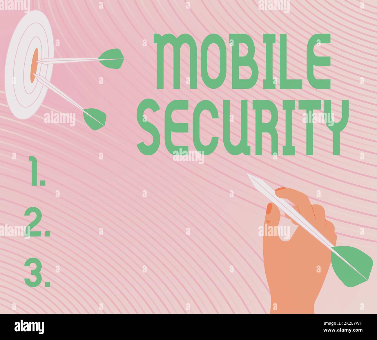 Sign displaying Mobile Security. Business overview Protection of mobile ...