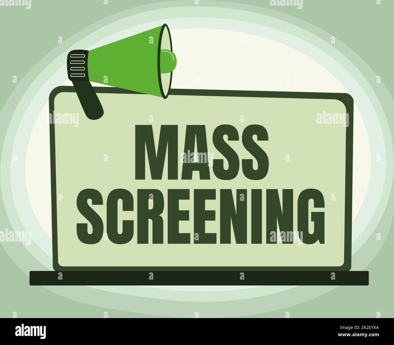 Text showing inspiration Mass Screening. Internet Concept health ...