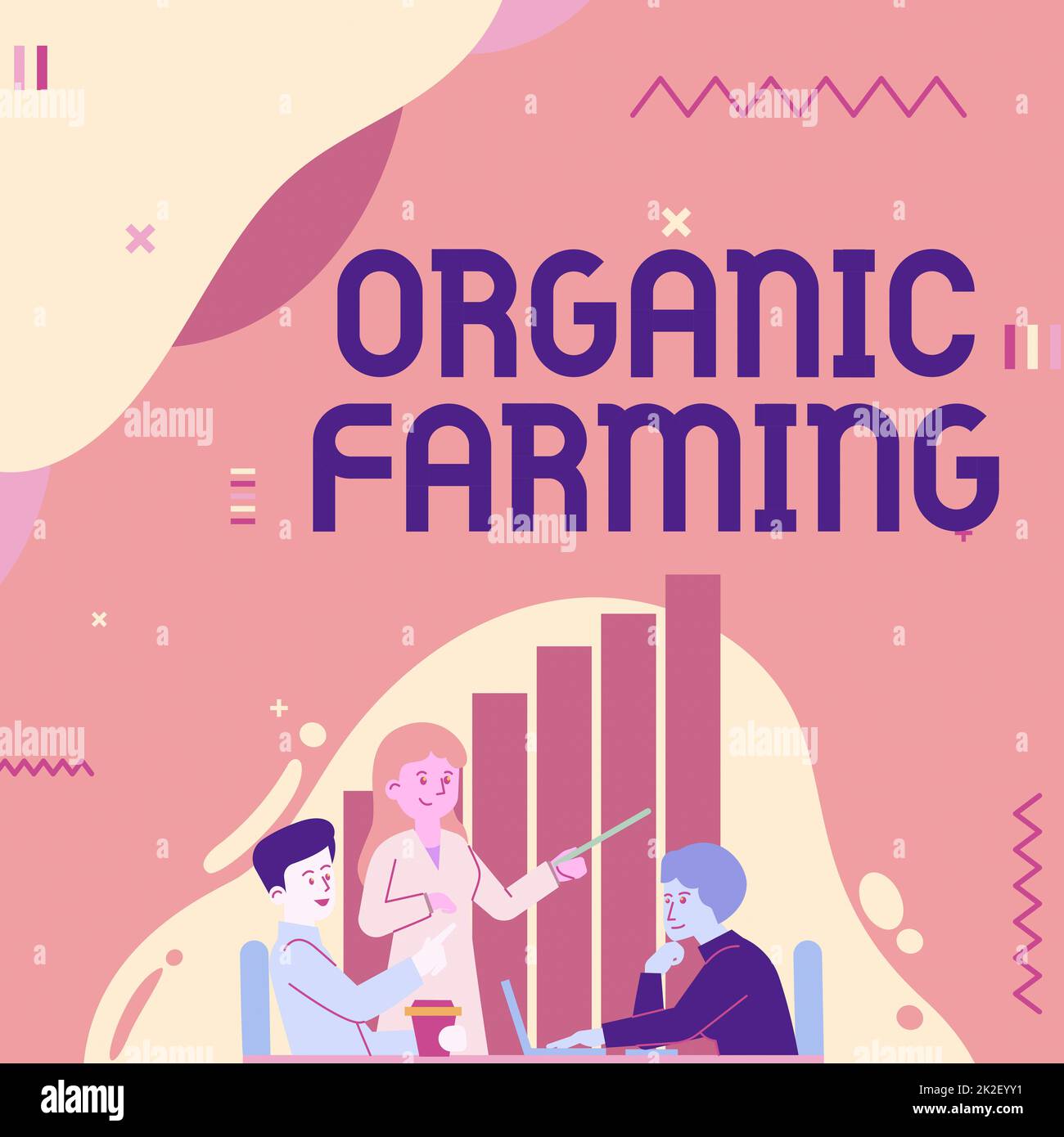 Conceptual caption Organic Farming. Business showcase an integrated ...