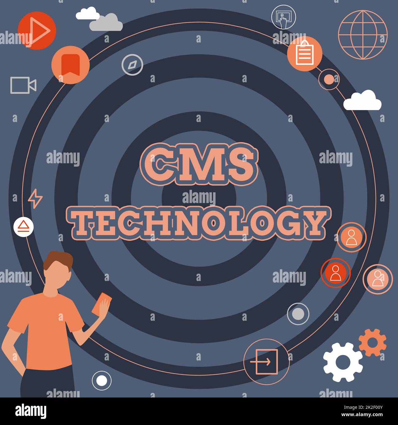 Sign displaying Cms Technology. Word Written on programs that are used ...