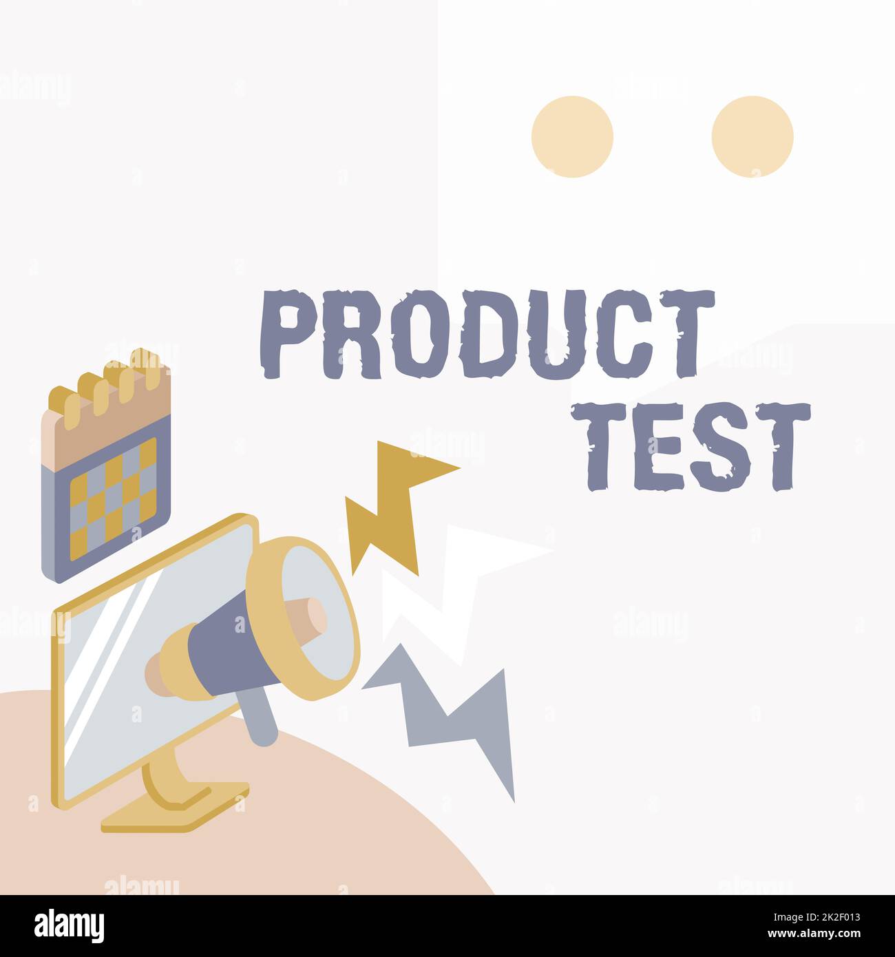 Conceptual caption Product Test. Business showcase process of measuring ...