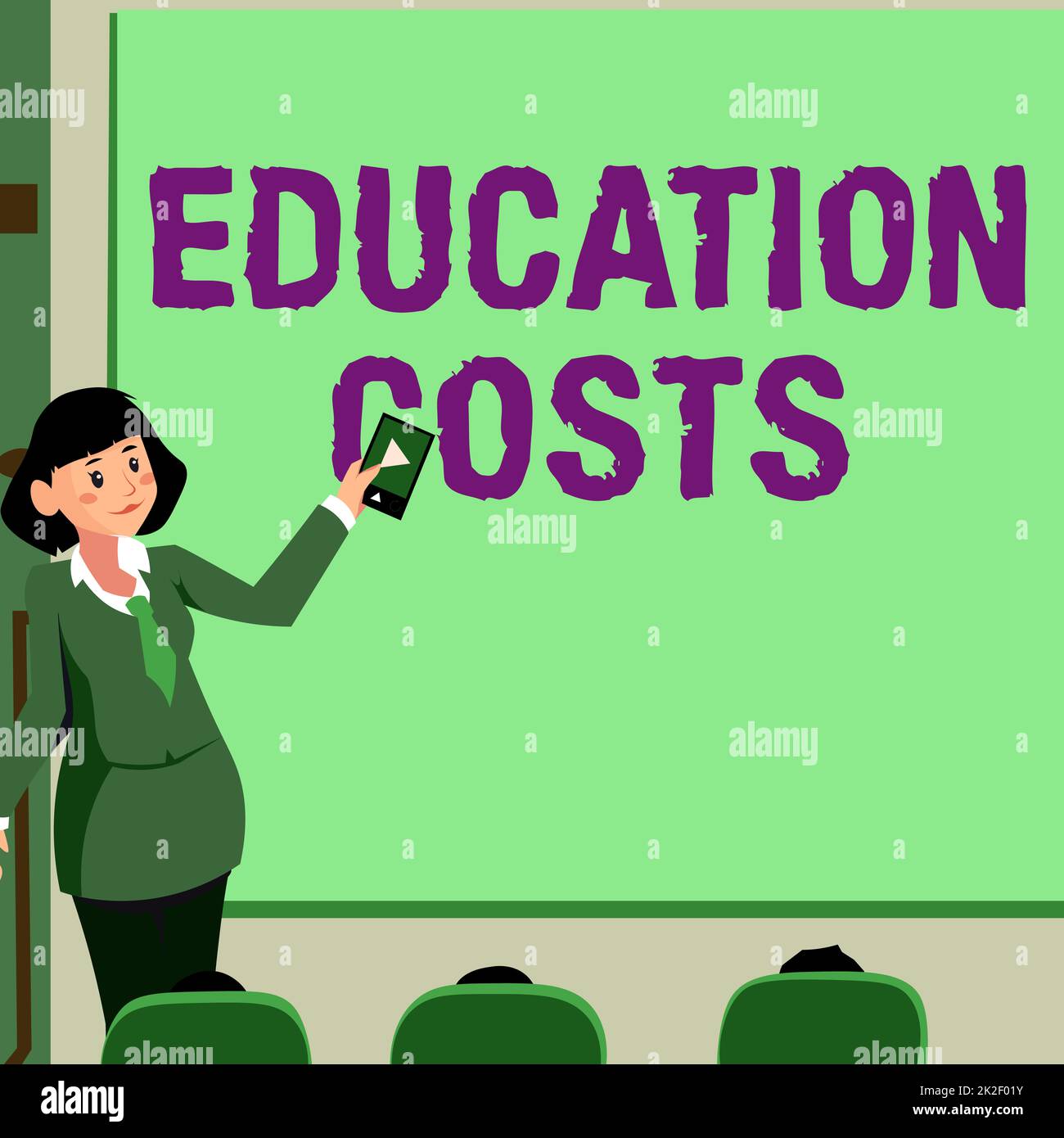 Conceptual display Education Costs. Internet Concept amounts paid for ...