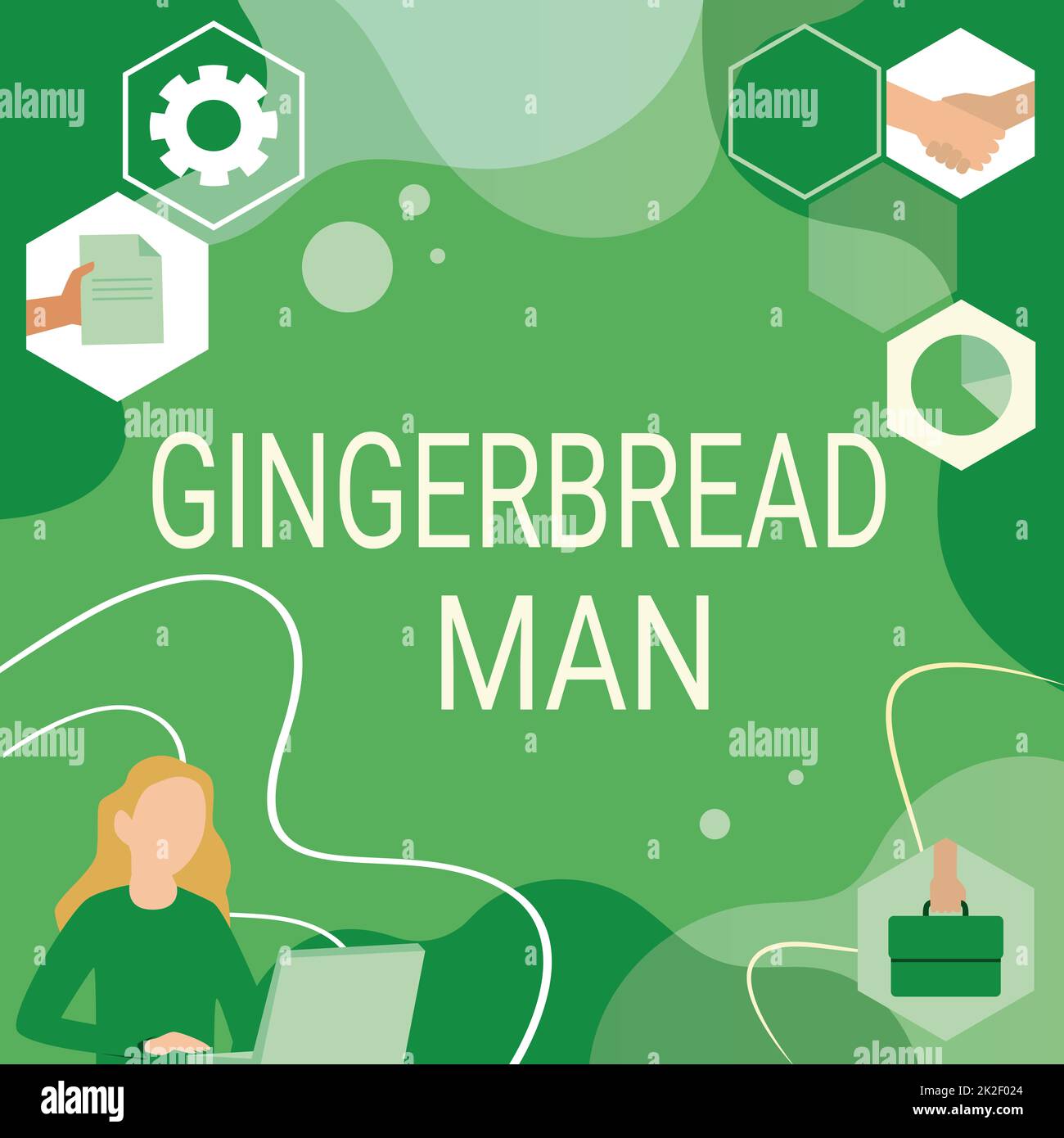 Handwriting text Gingerbread Man. Concept meaning cookie made of ...