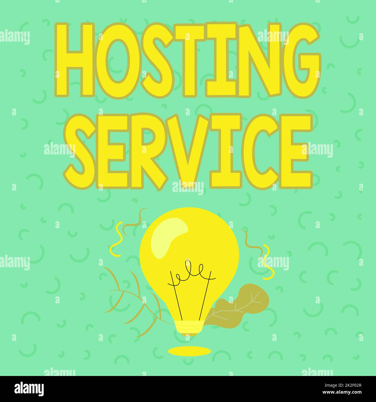 Text showing inspiration Hosting Service. Conceptual photo provides ...