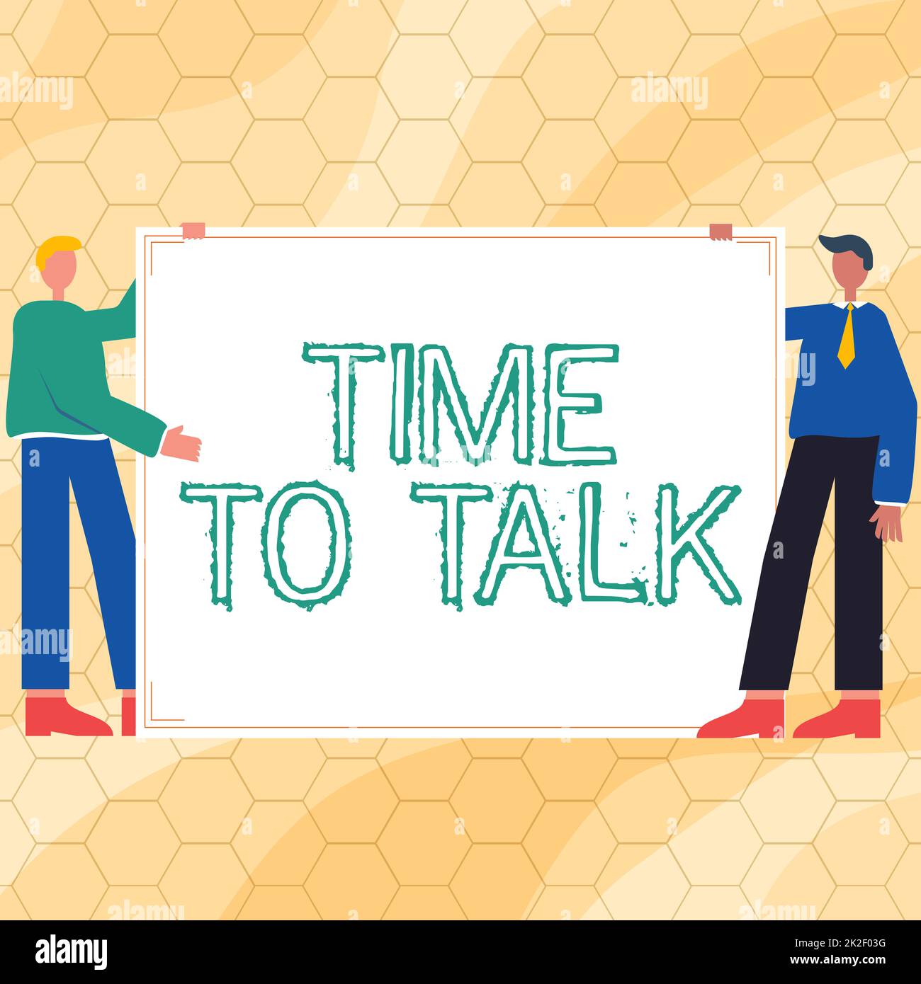 Text caption presenting Time To Talk. Business showcase to discuss with ...