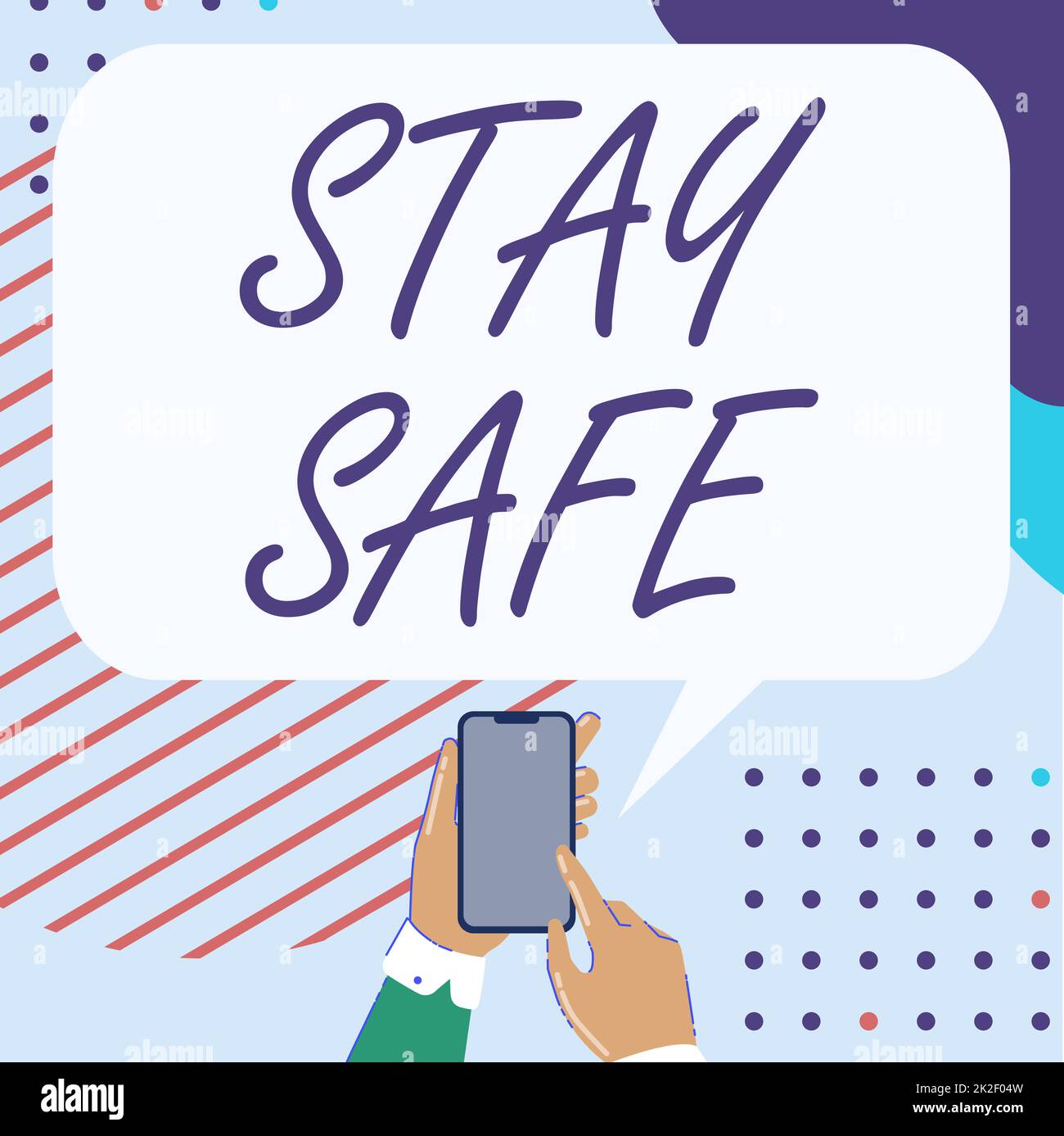 Hand writing sign Stay Safe. Business overview secure from threat of ...