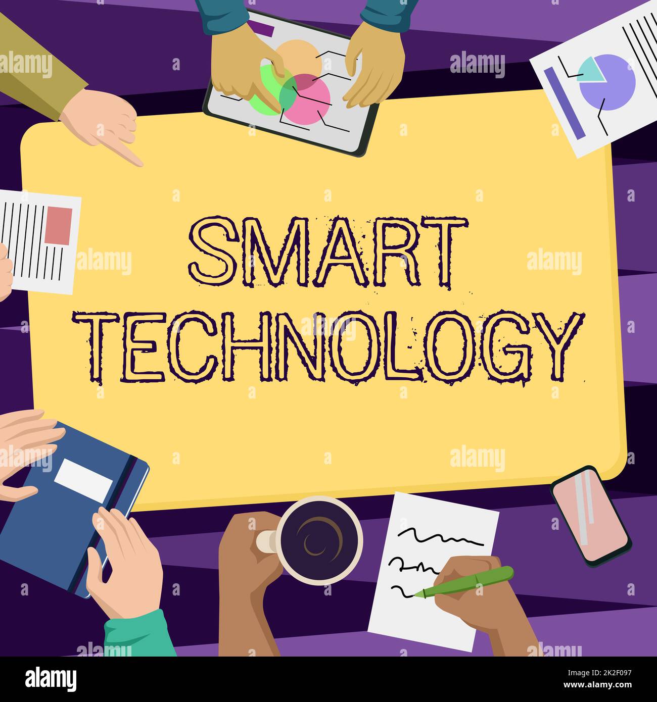 Inspiration showing sign Smart Technology. Business overview gadgets or ...