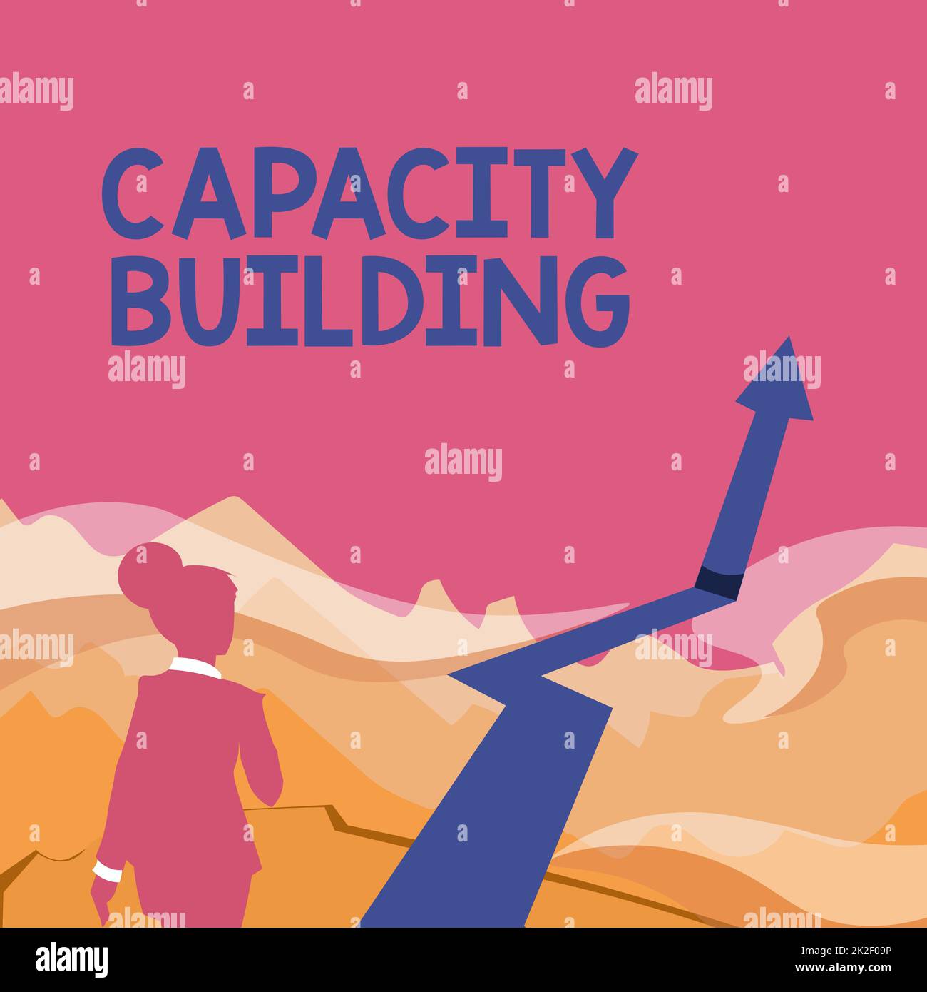 Writing displaying text Capacity Building. Word for Strengthen the ...