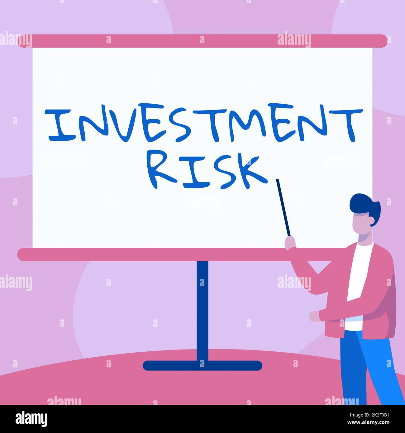 Conceptual display Investment Risk. Word for potential financial loss ...