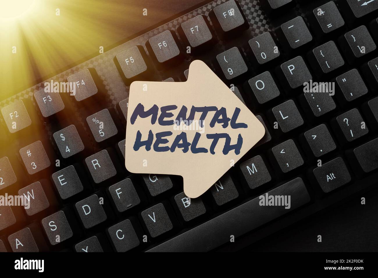 Conceptual caption Mental Health. Business showcase state of the ...