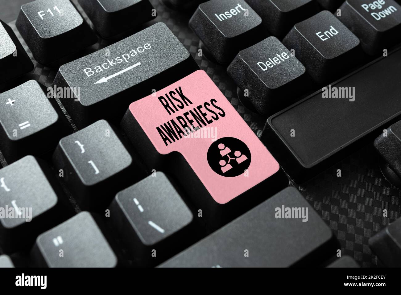 Text showing inspiration Risk Awareness. Conceptual photo recognizing ...