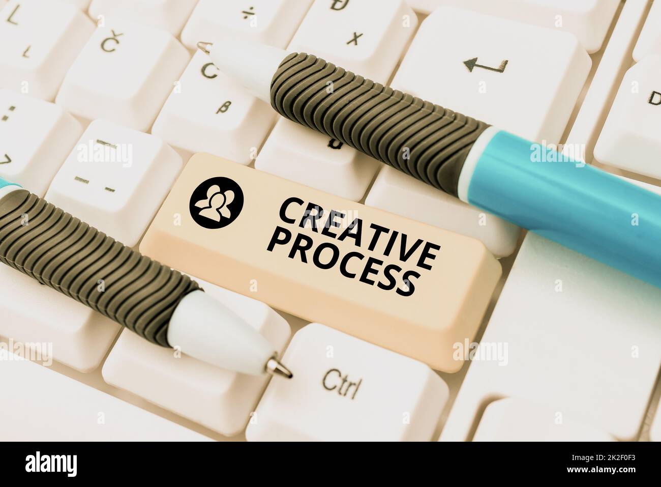 Conceptual display Creative Process. Word Written on connecting ideas ...