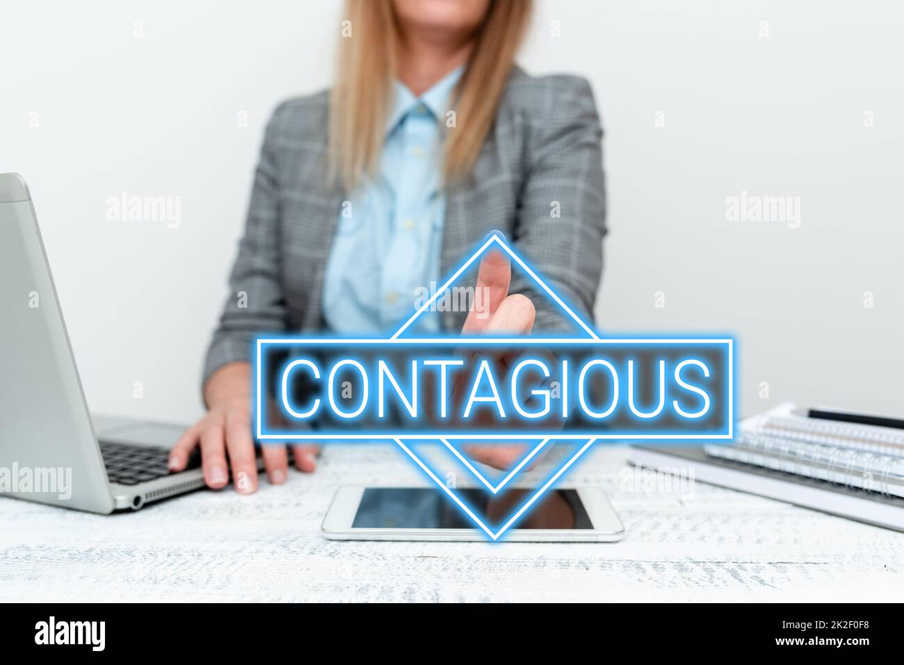 Conceptual caption Contagious. Business approach transmissible by ...