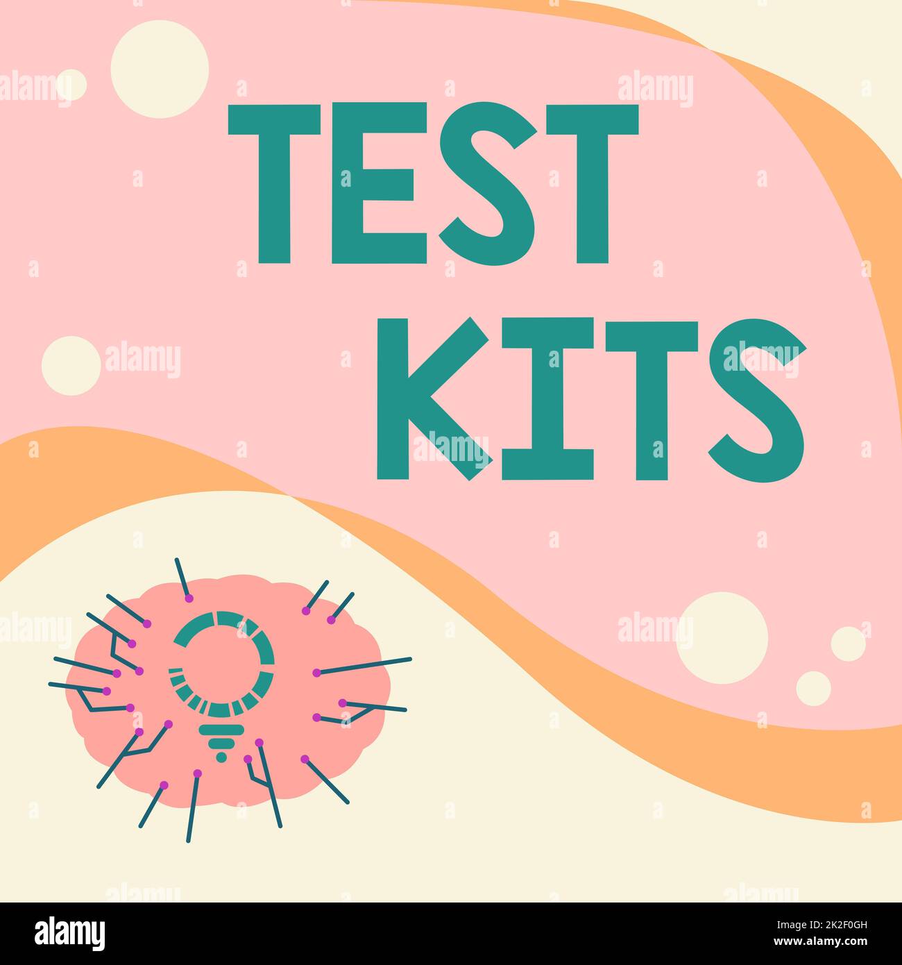 Conceptual display Test Kits. Business idea tools used to detect the ...