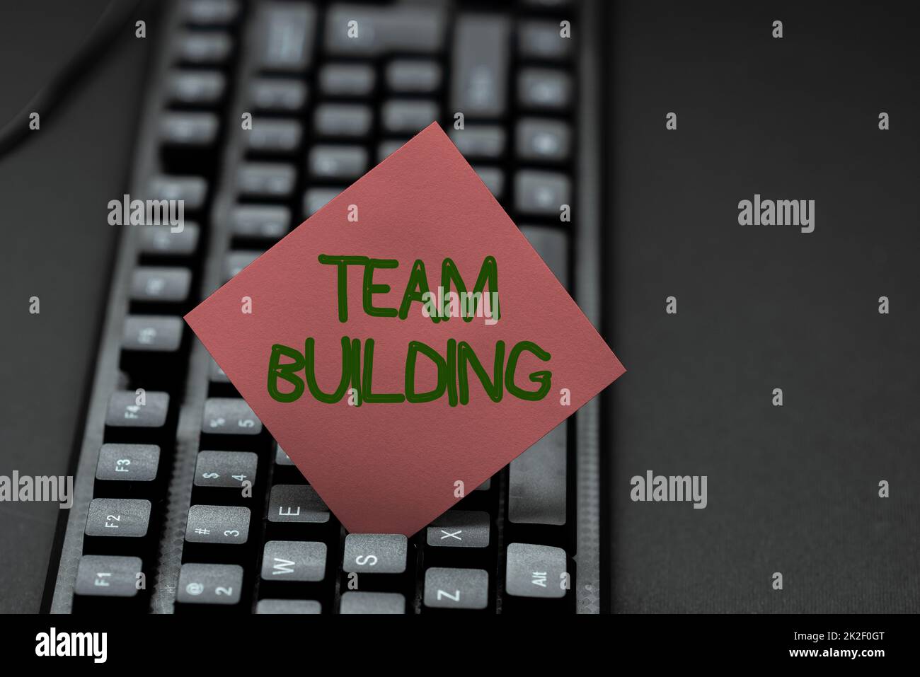 Text caption presenting Team Building. Concept meaning Types of ...