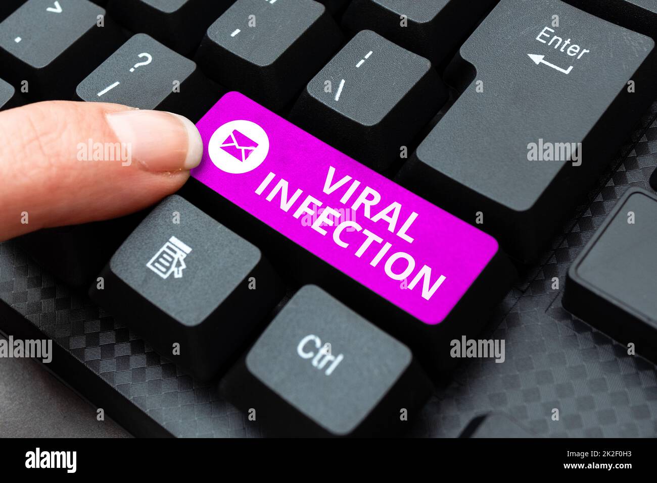 Handwriting text Viral Infection. Business approach Specific attack of ...