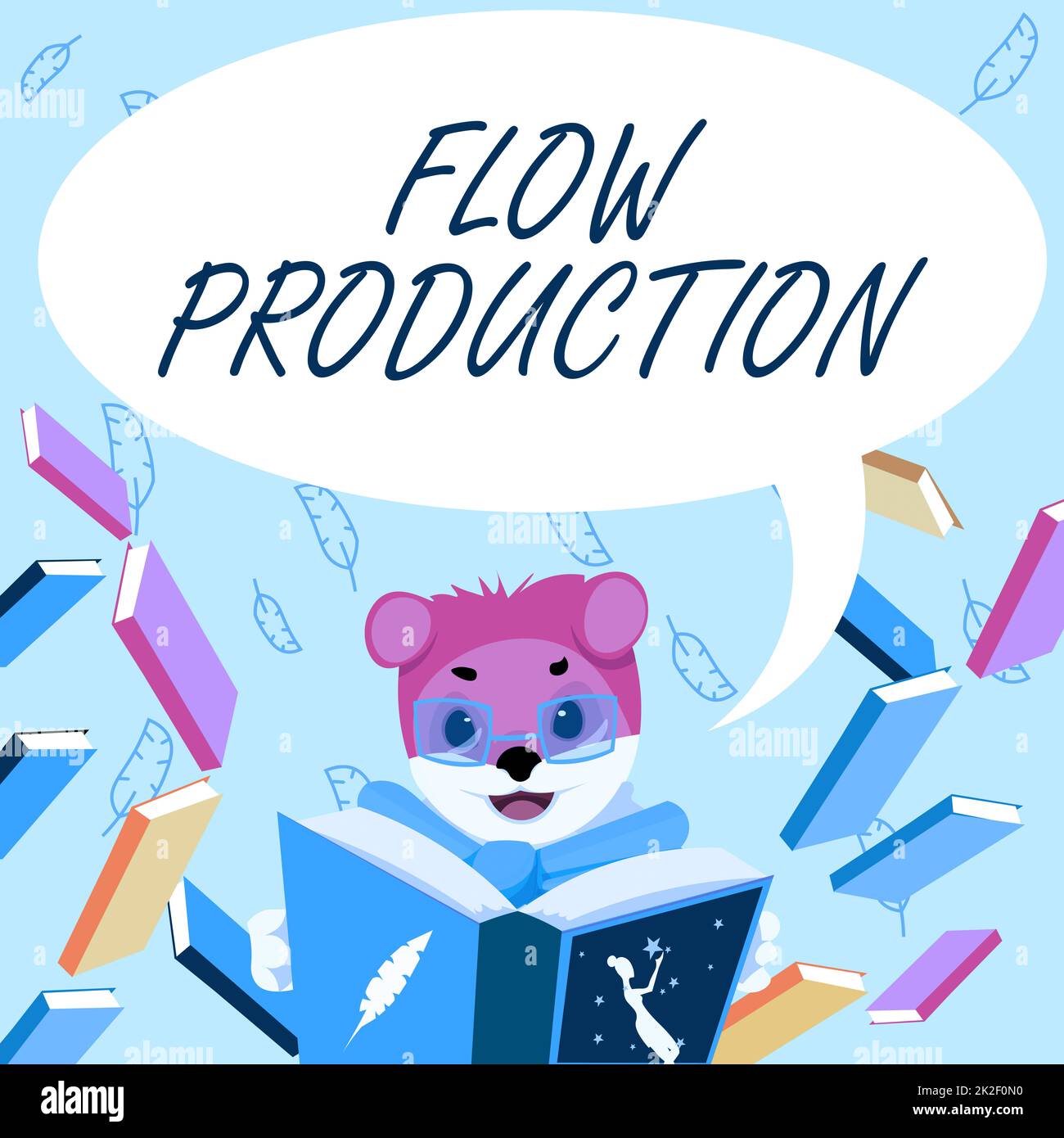 Sign displaying Flow Production. Conceptual photo items are produced ...