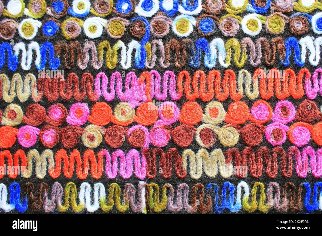 Colored knitted fabric background texture, colorful fabric with a ...