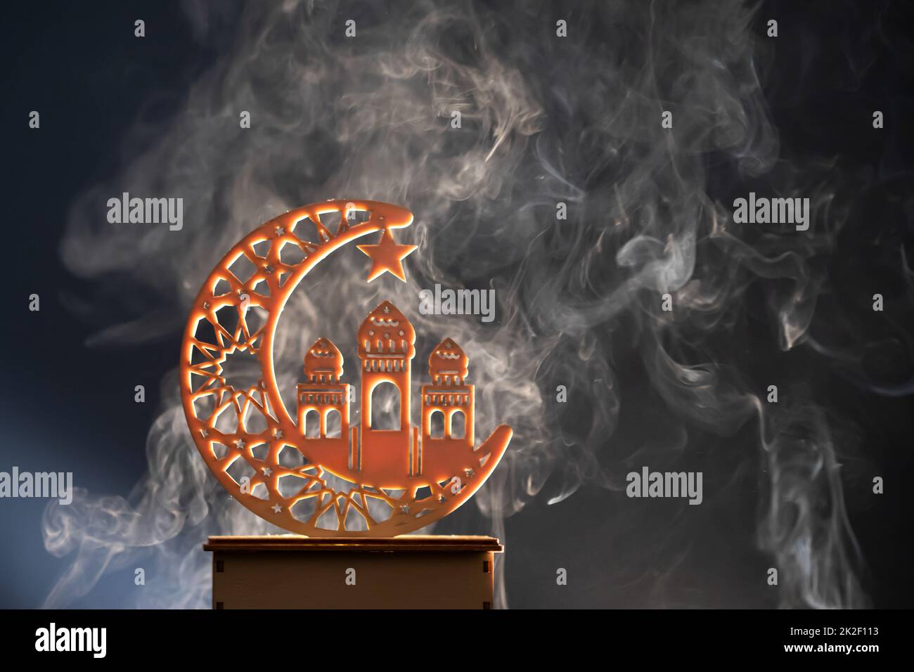 Festive greeting card for Muslim holy month Ramadan Kareem Stock Photo ...