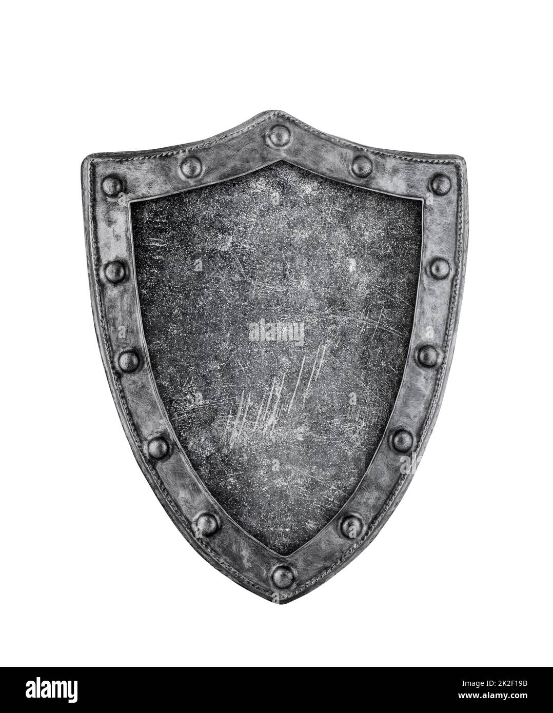 Old medieval shield isolated on white Stock Photo - Alamy