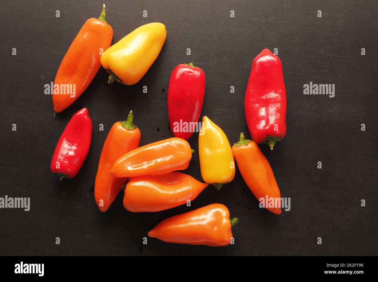 Fresh organic mini bell pepper Stock Photo - Alamy