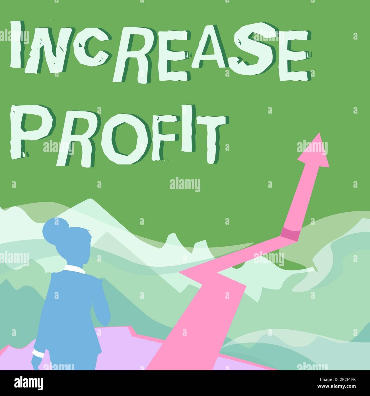 Hand writing sign Increase Profit. Business idea amount of revenue ...