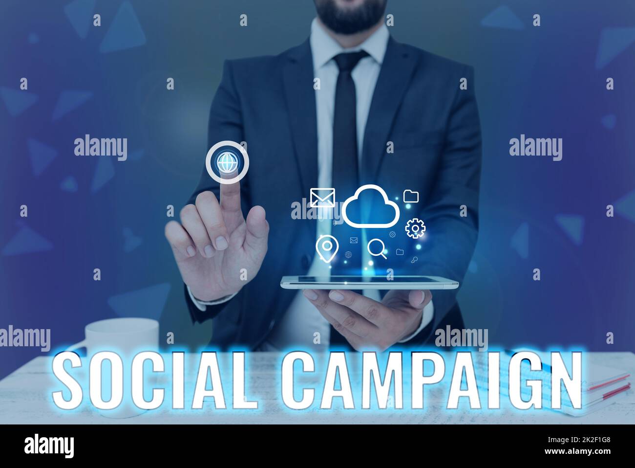 Handwriting text Social Campaign. Concept meaning use social media ...