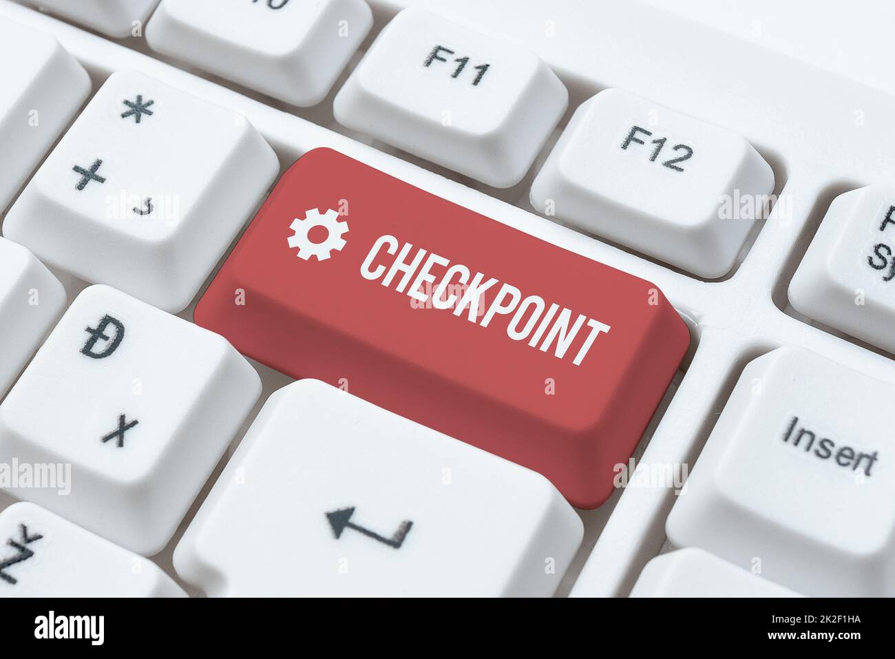 Writing displaying text Checkpoint. Business approach manned entrance ...