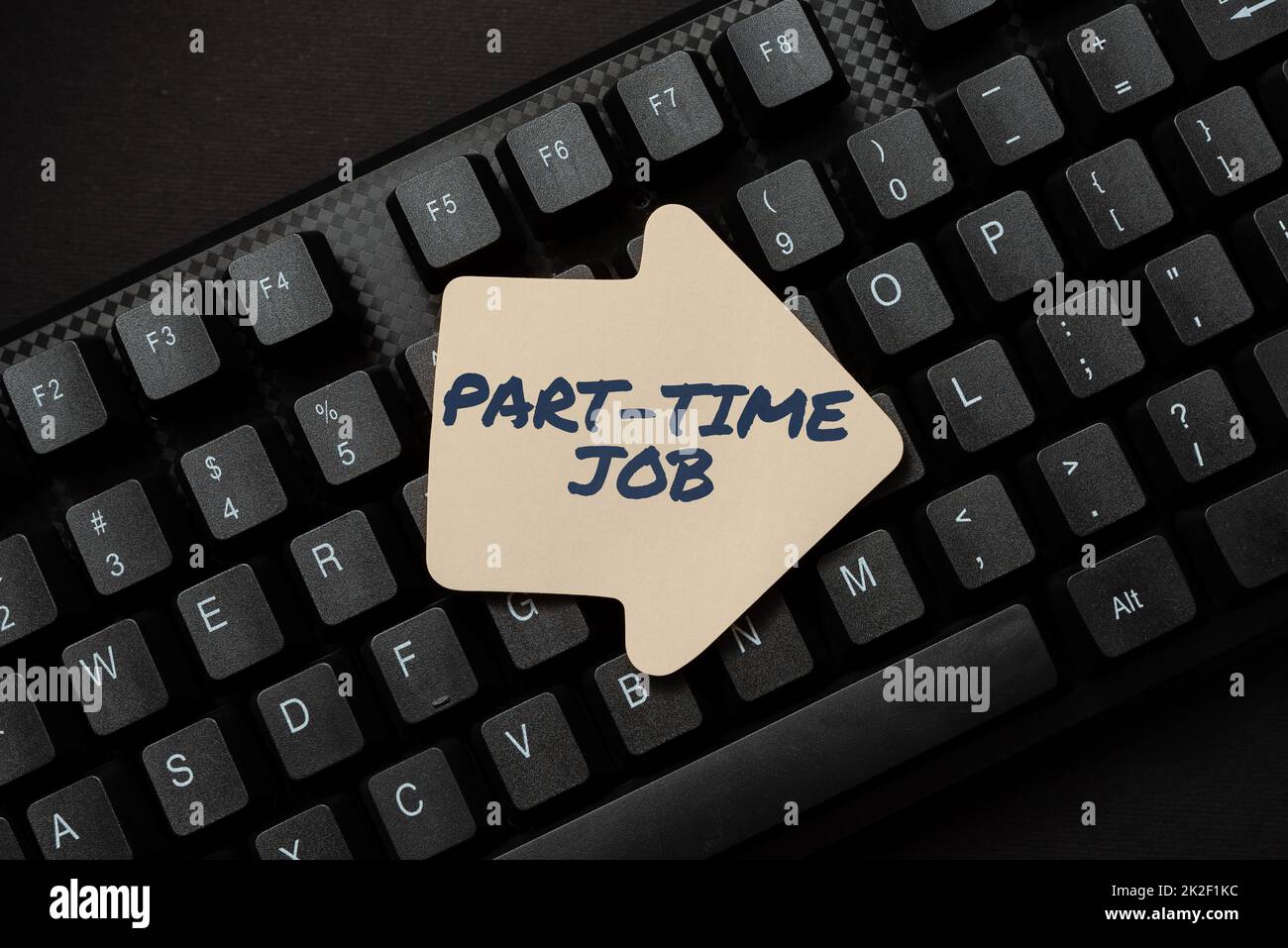 Writing displaying text Part Time Job. Business overview Working a few ...