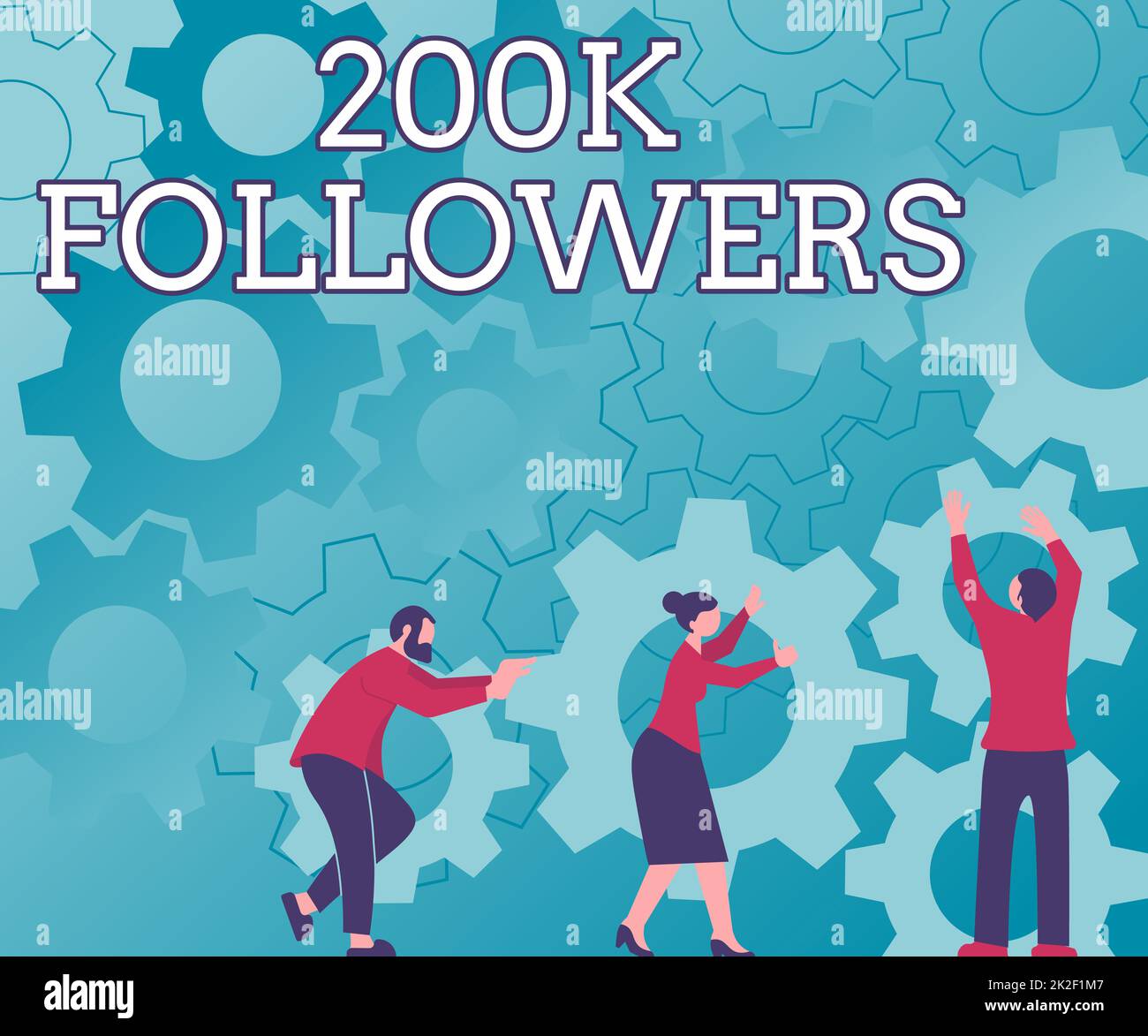 Sign displaying 200K Followers. Business showcase number of individuals ... Sign displaying 200K Followers. Business showcase number of individuals ...