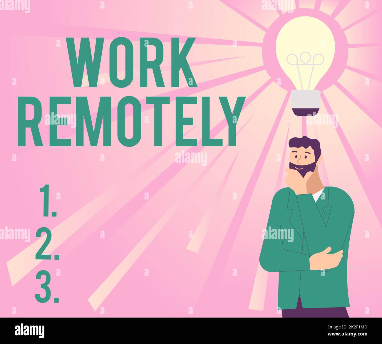 Text sign showing Work Remotely. Conceptual photo Work Remotely ...