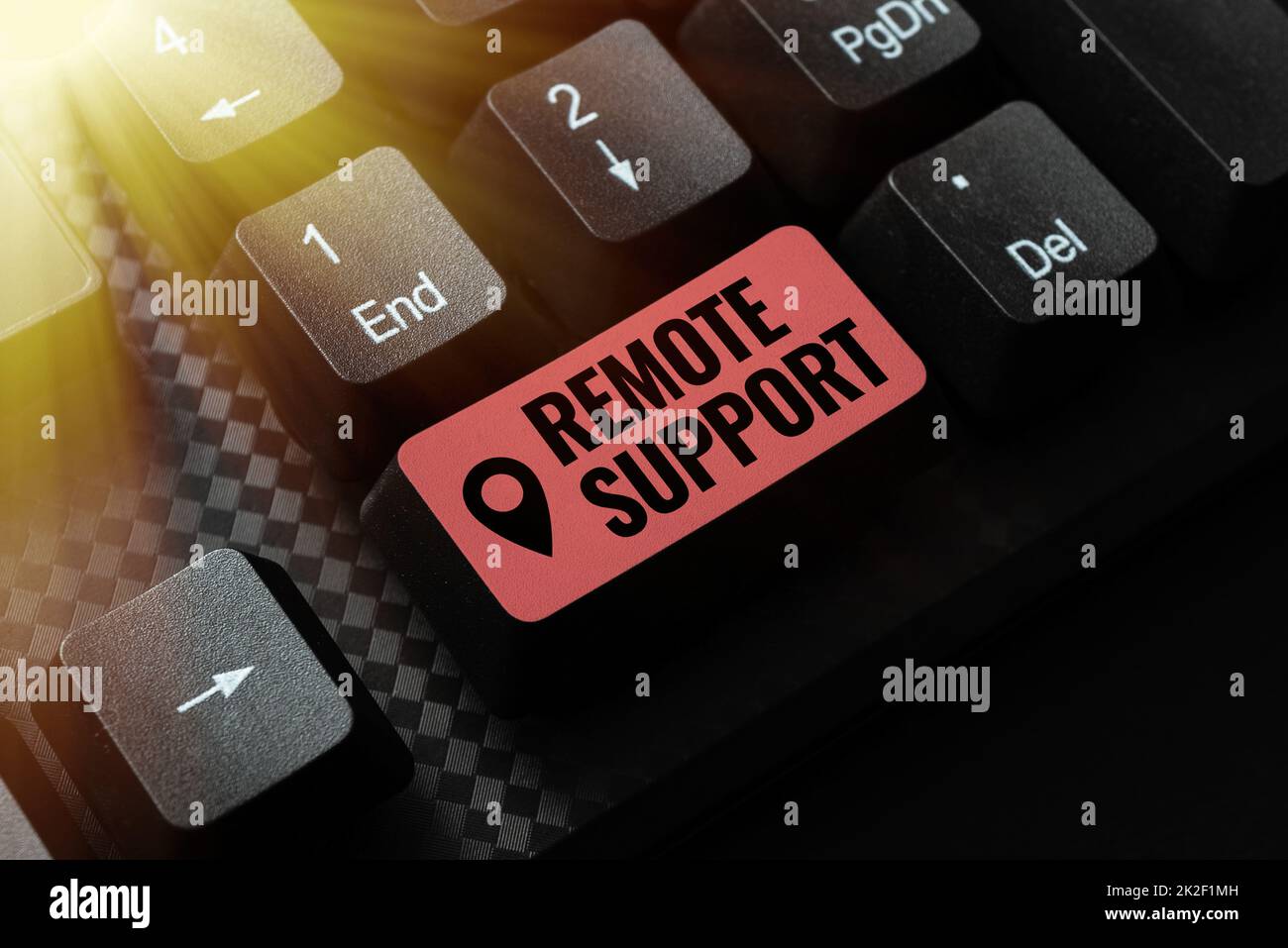 Conceptual Display Remote Support Word Written On Help Endusers To Solve Computer Problems And