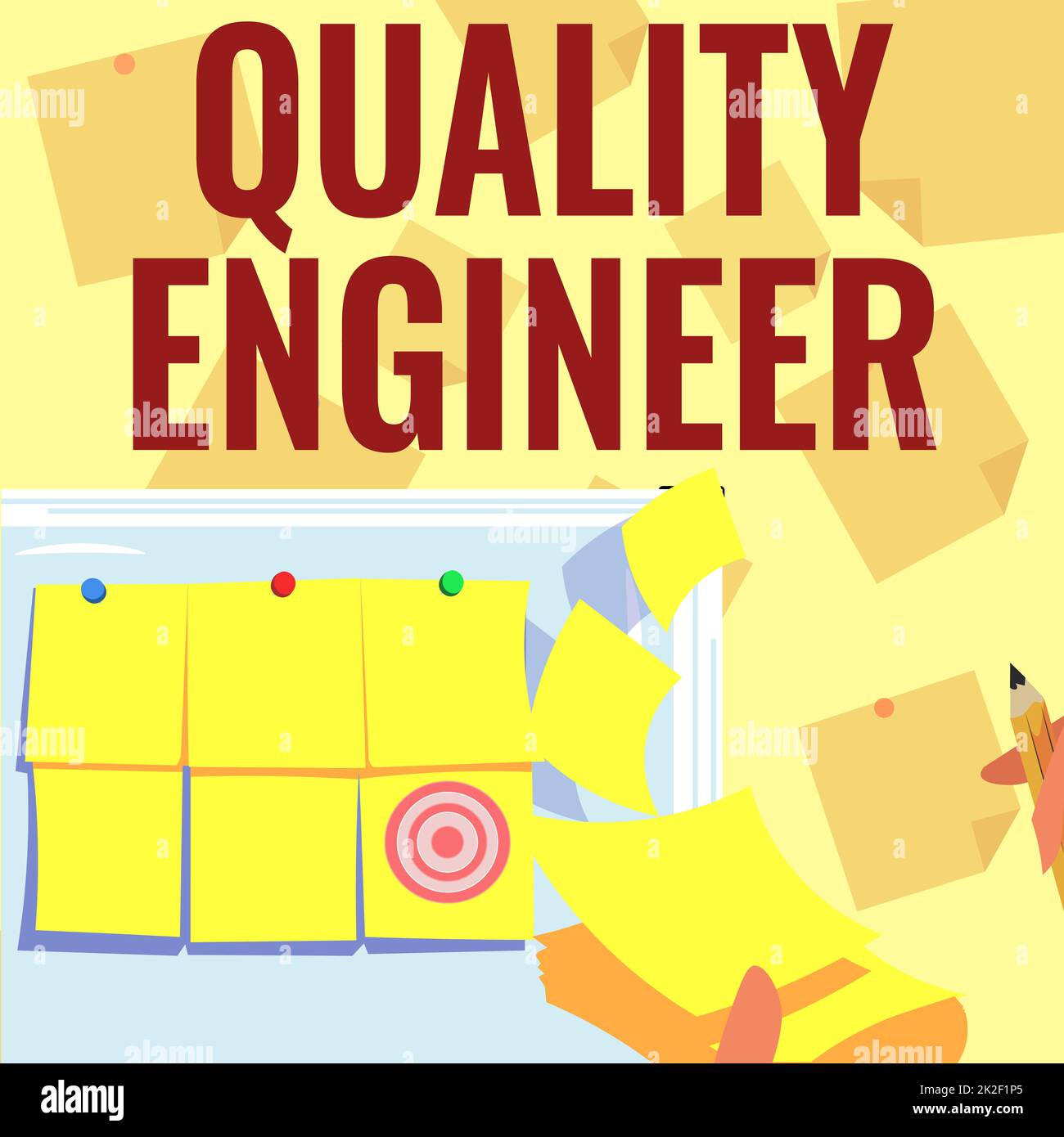 Inspiration showing sign Quality Engineer. Word for ensure the overall ...