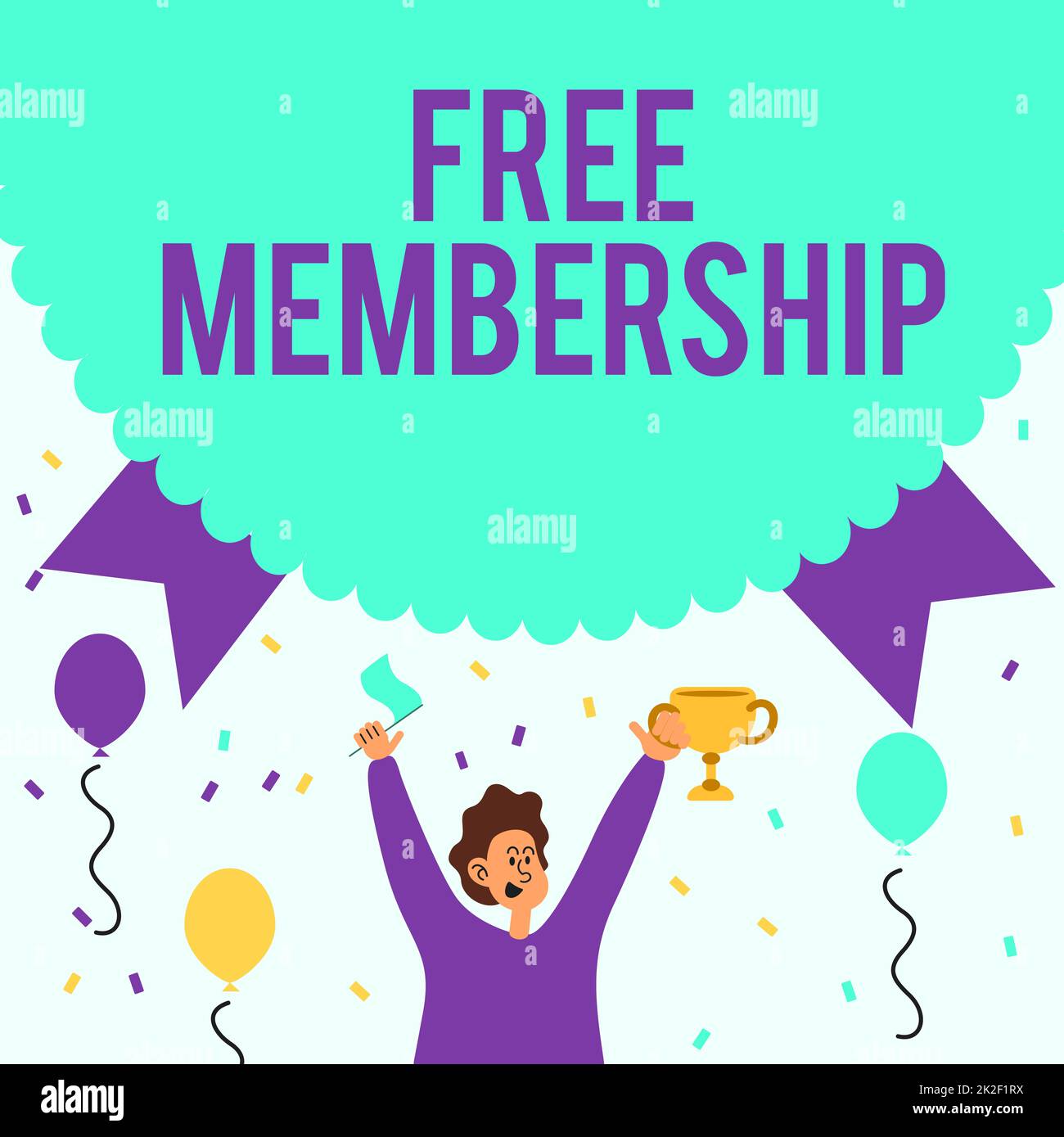 Sign displaying Free Membership. Business showcase get access to the ...