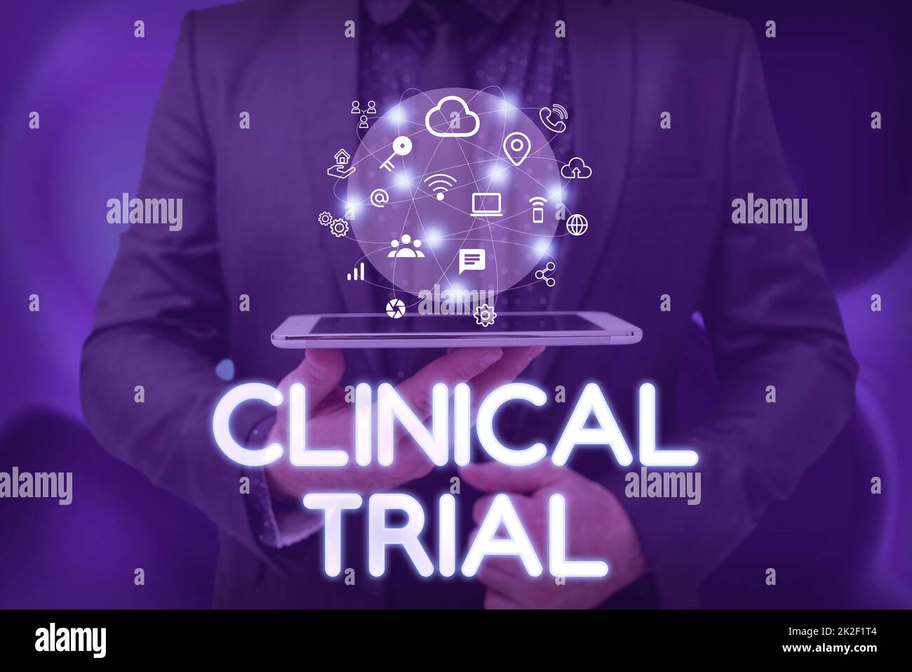 Sign displaying Clinical Trial. Business approach trials to evaluate ...