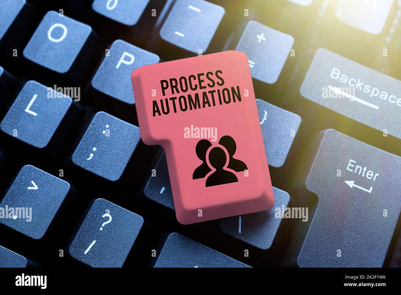 Sign displaying Process Automation. Business showcase Transformation ...
