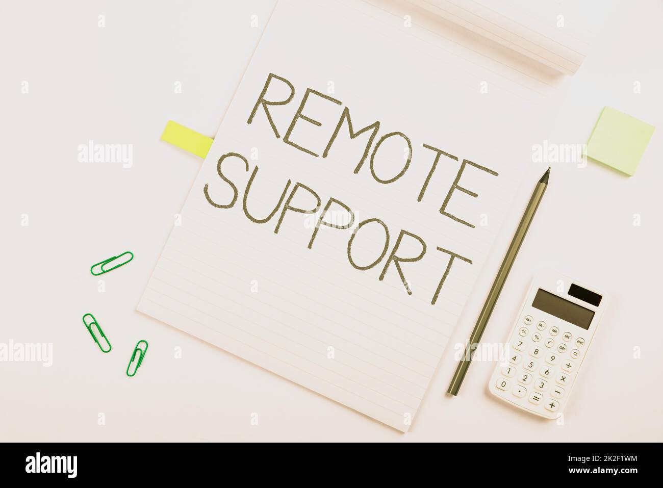 Hand writing sign Remote Support. Business approach help endusers to ...