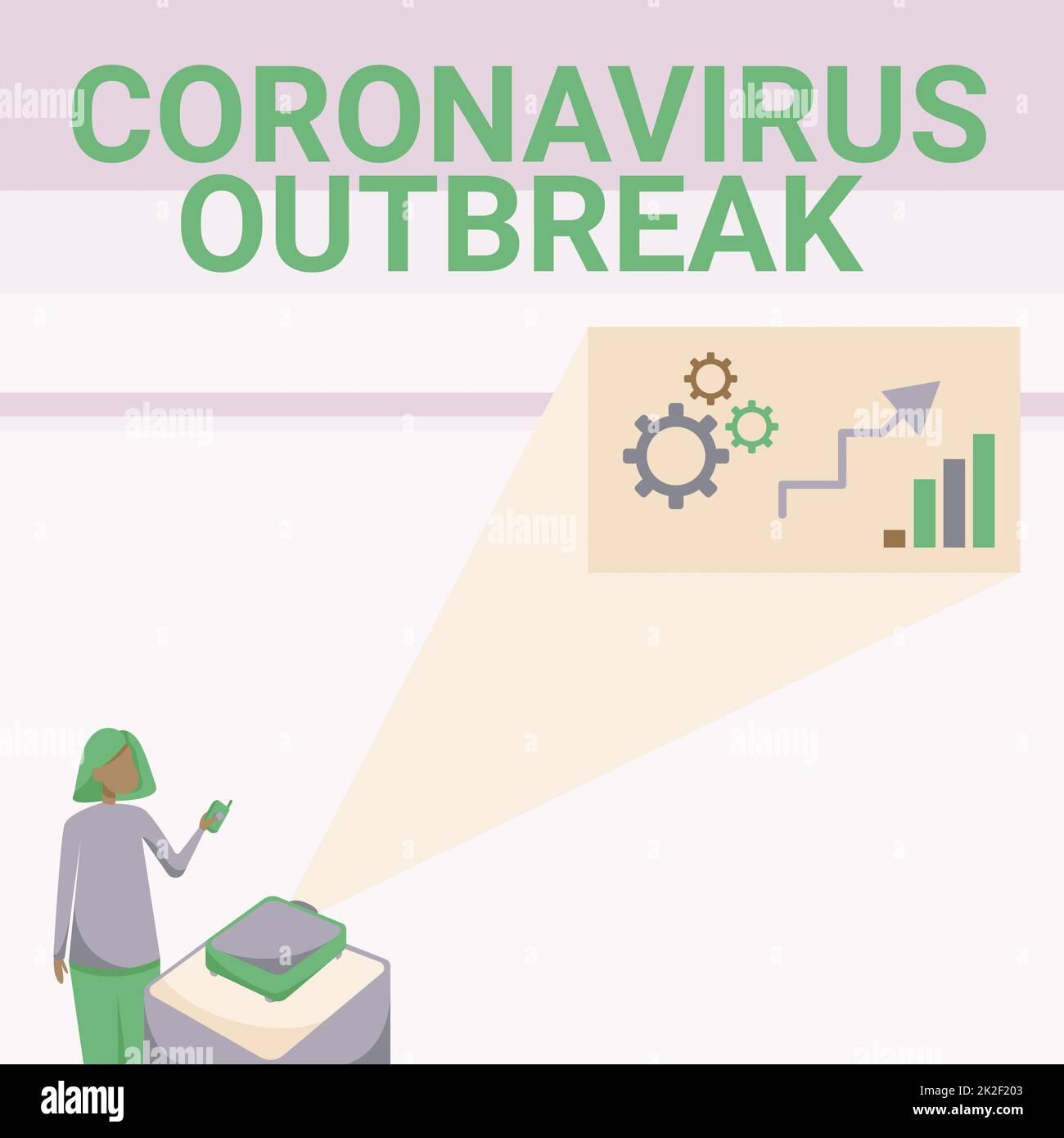 Text showing inspiration Coronavirus Outbreak. Business showcase ...