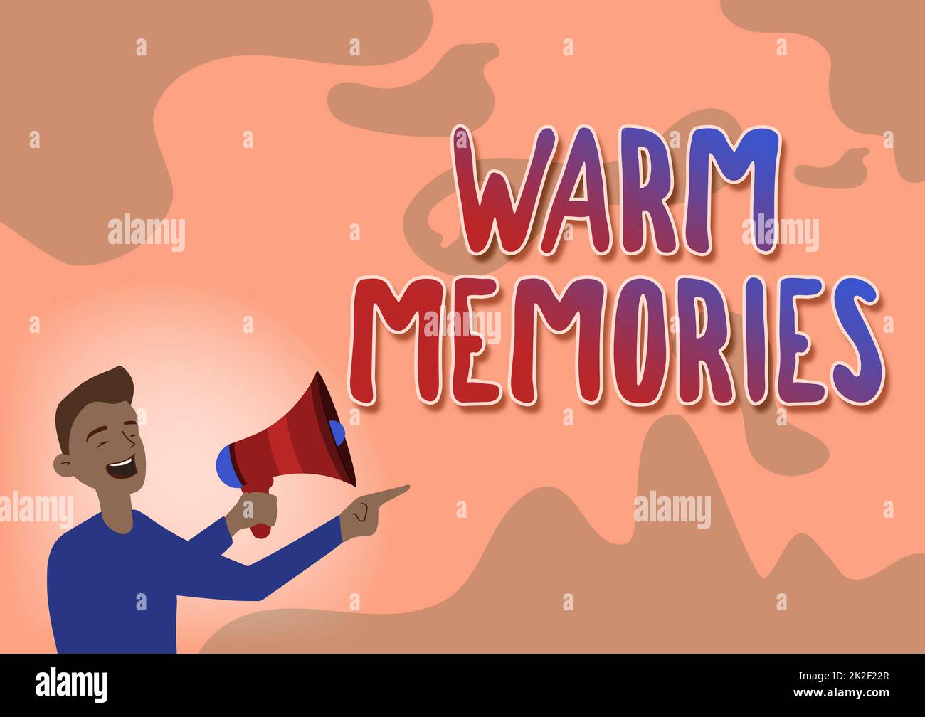 Handwriting text Warm Memories. Word for Warm Memories Man Drawing ...