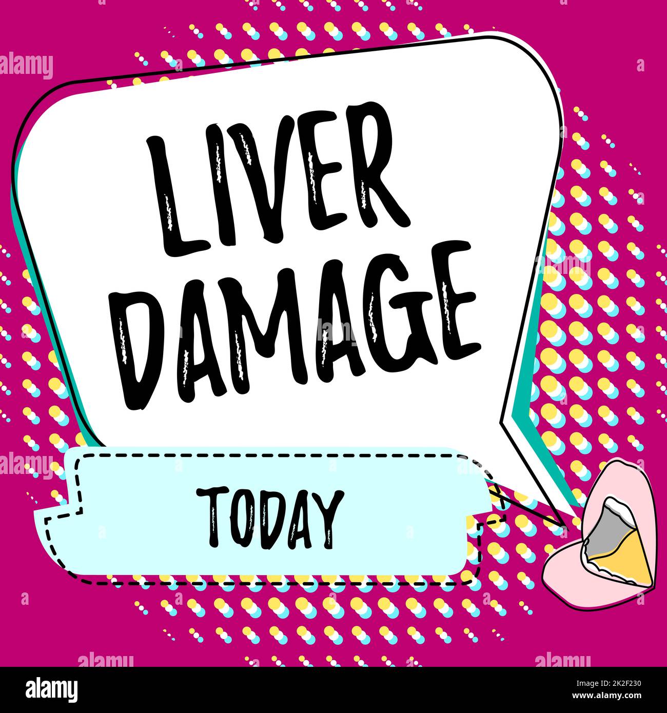 Hand writing sign Liver Damage. Business showcase damage to the liver ...
