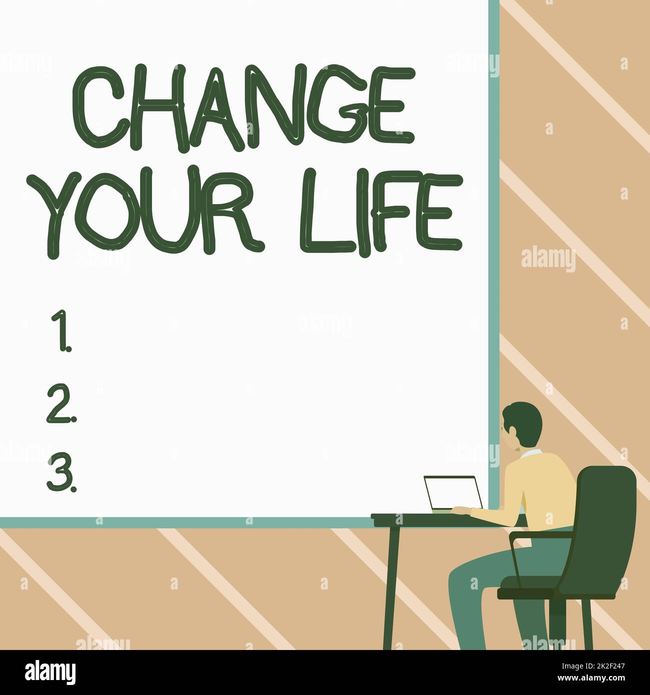 Sign displaying Change Your Life. Business showcase set life goals and ...