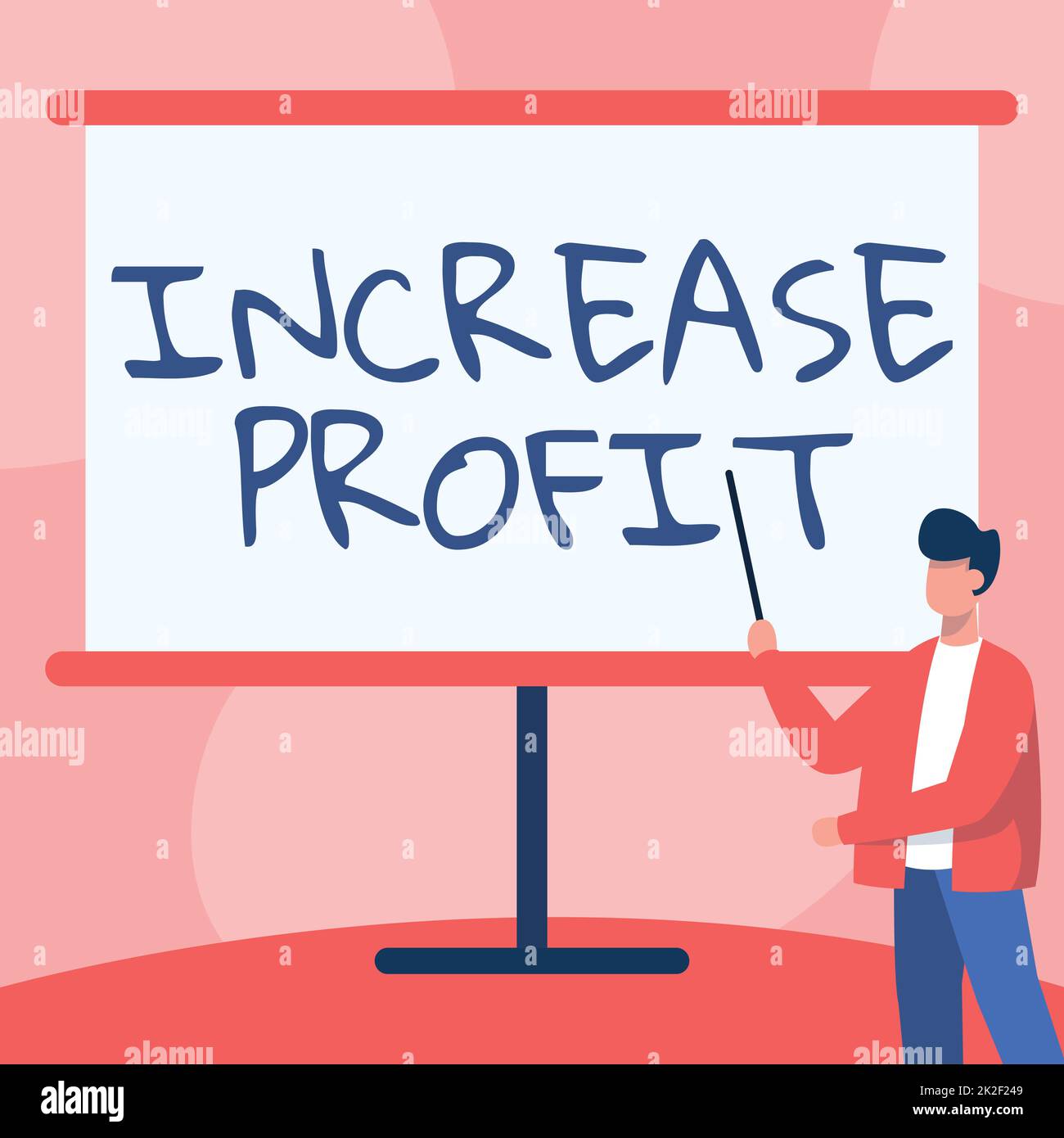 Text caption presenting Increase Profit. Word Written on amount of ...