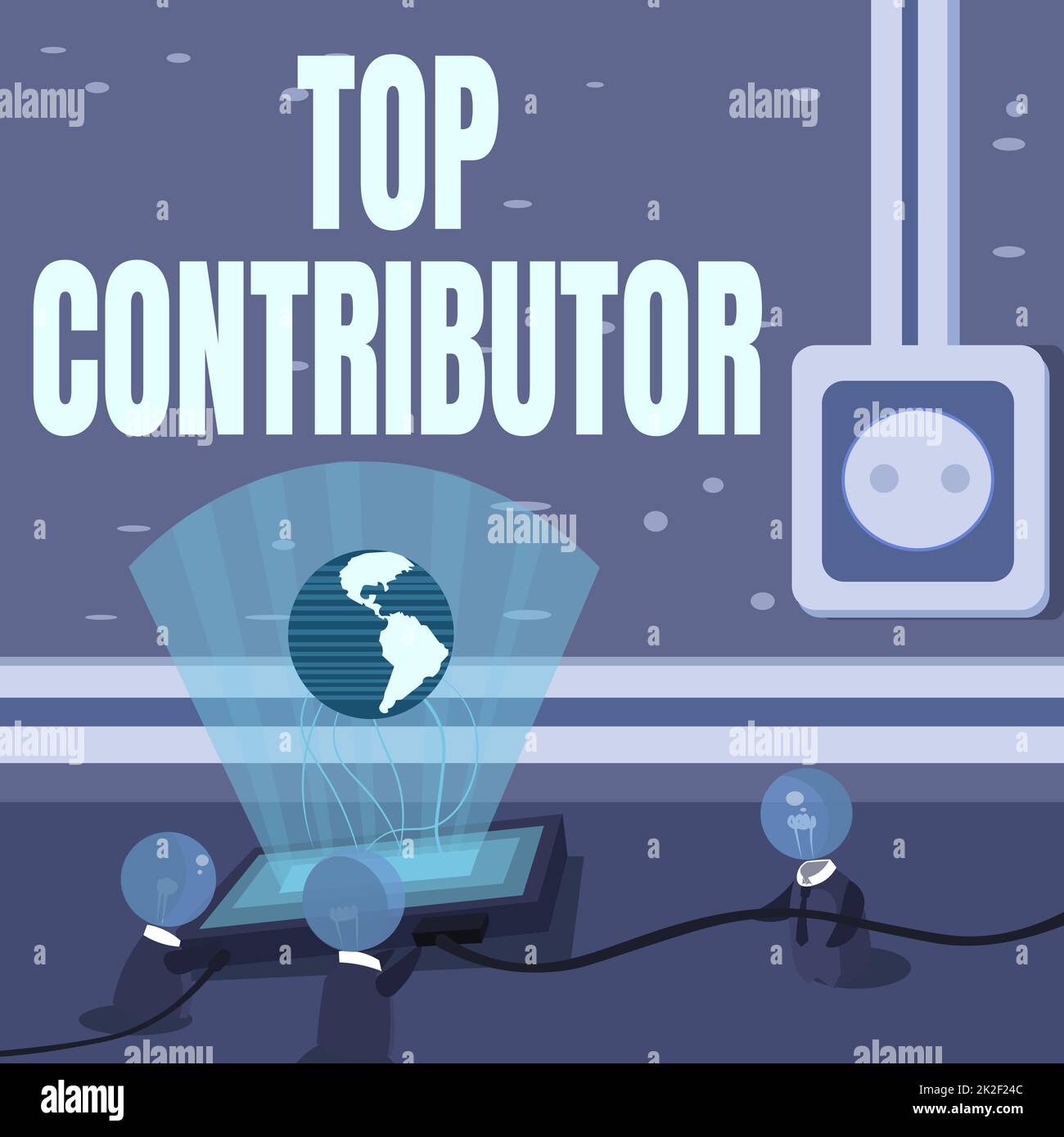 Text showing inspiration Top Contributor. Business showcase person who is knowledgeable in a ...