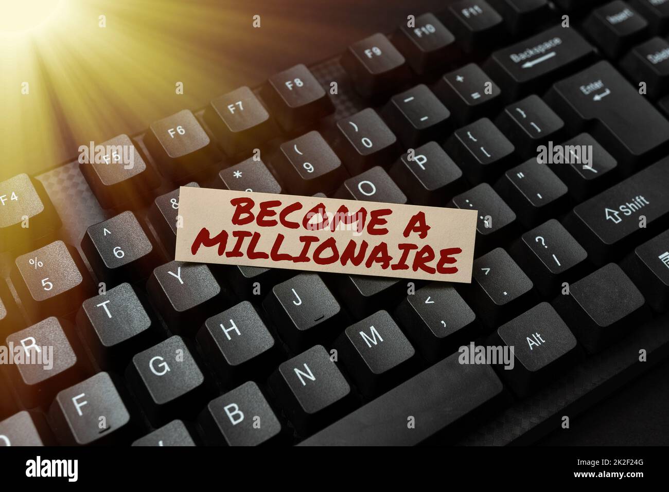 Inspiration showing sign Become A Millionaire. Business overview ...