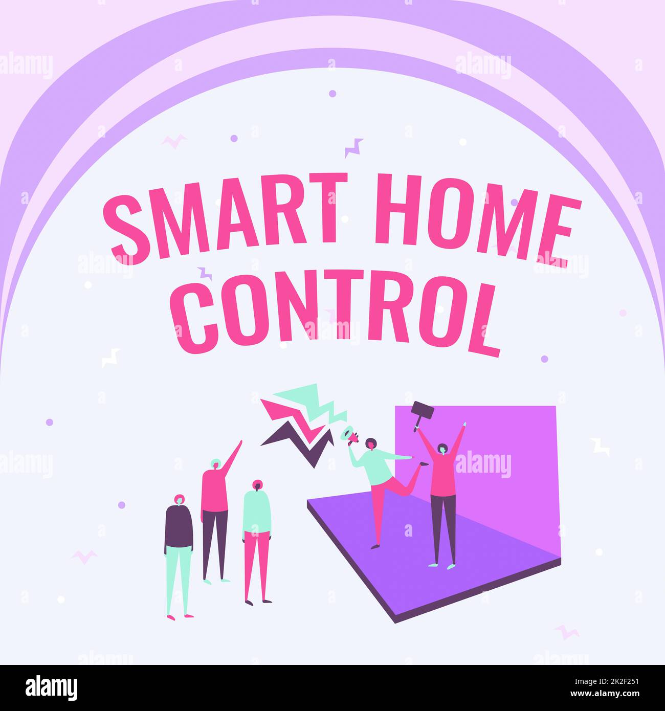 Hand writing sign Smart Home Control. Internet Concept provides owners ...