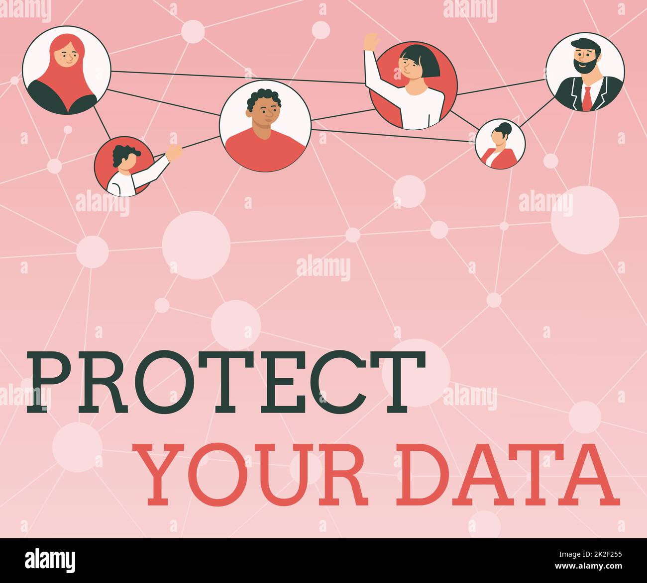 Handwriting Text Protect Your Data Internet Concept Cyber Security