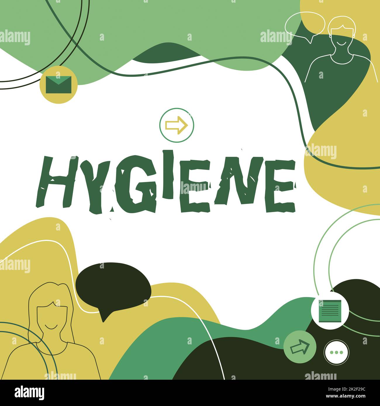 Text sign showing Hygiene. Conceptual photo study of science of the ...