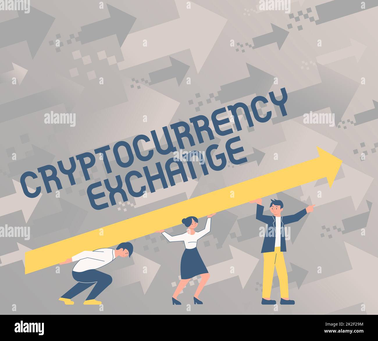 Text caption presenting Crypto Currency Exchange. Business concept ...